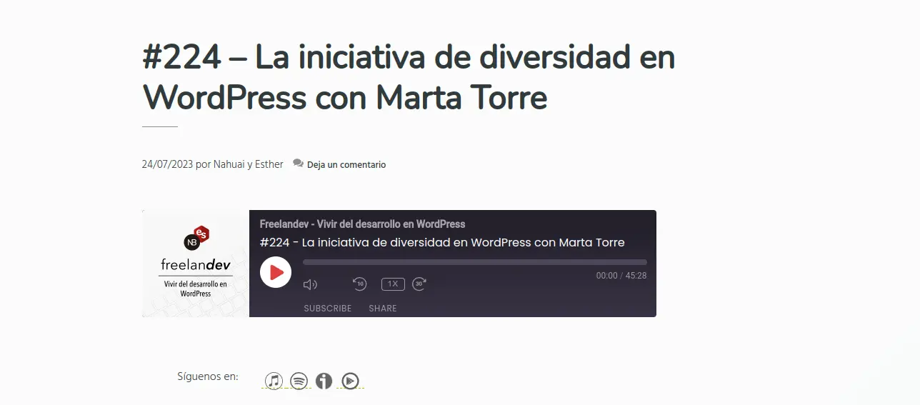 La iniciativa de diversidad en WordPress gracias a Freelandev » Marta Torre | Desarrollo FullStack